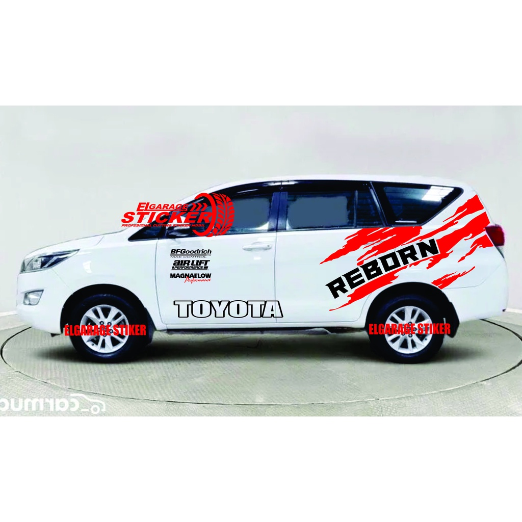 Jual Stiker mobil toyota innova cutting stiker striping toyota reborn ...