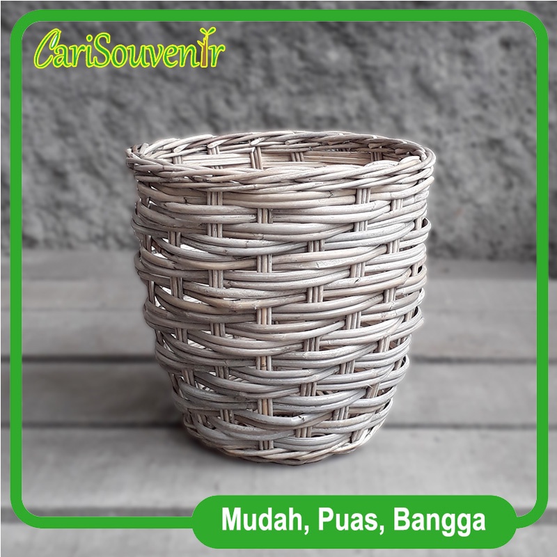 Jual Planter Pot Rotan/Storage basket | Shopee Indonesia