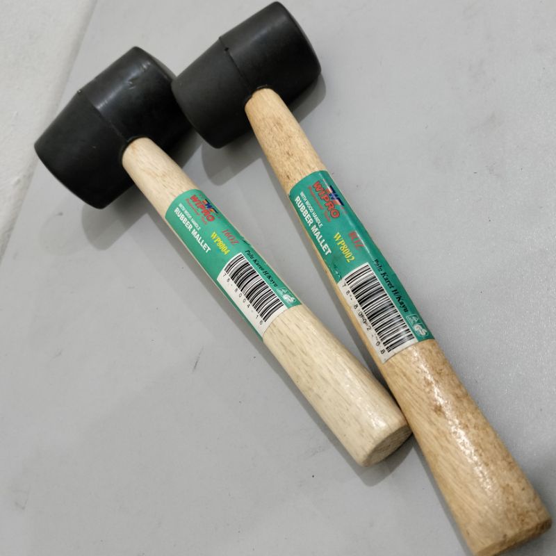 Jual WIPRO PALU KARET GAGANG KAYU VARIAN || TUKUL KARET HITAM WIPRO ...