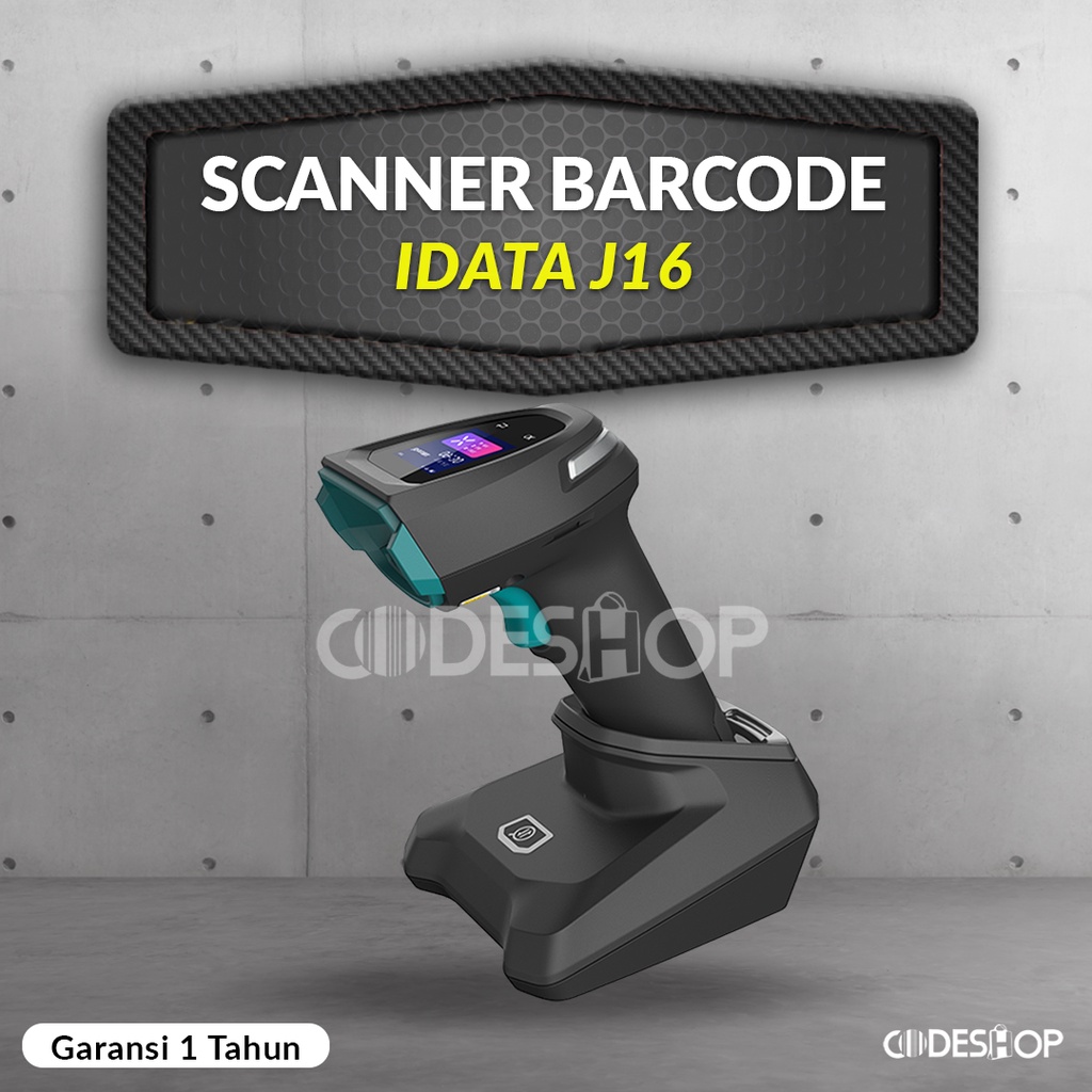 Jual Scanner Barcode iData J16 Bluetooth Cordless Scan 2D Handheld | Shopee Indonesia