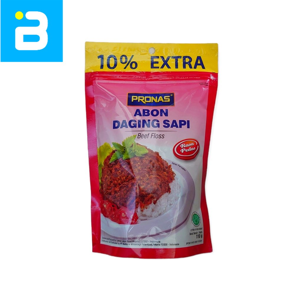 Jual Pronas Abon Daging Sapi Rasa Pedas 110 G | Shopee Indonesia