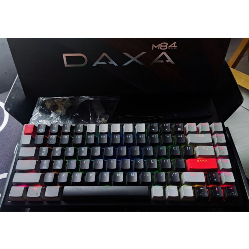 Jual Mechanical Keyboard Rexus Daxa M84 Pro - Yellow Switch | Shopee ...