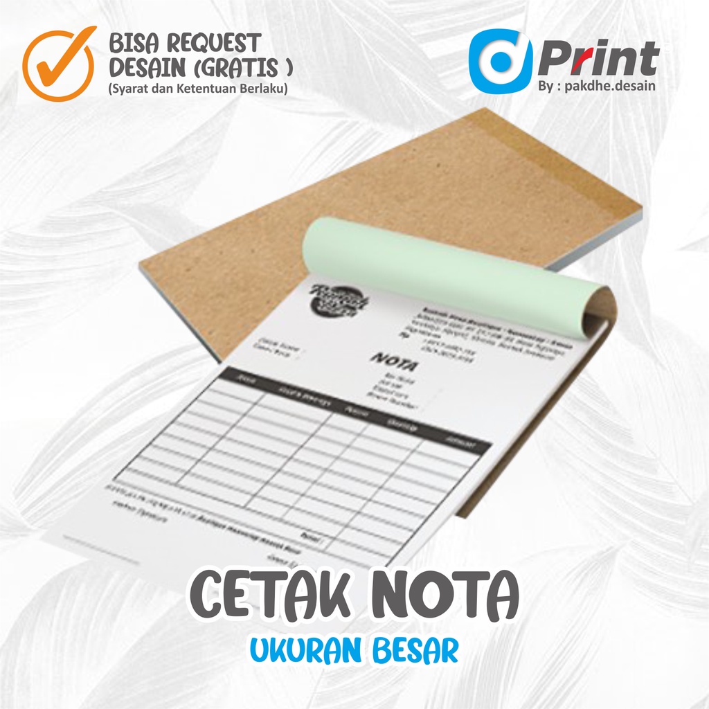 Jual CETAK NOTA / BON / KWITANSI / FAKTUR | Shopee Indonesia
