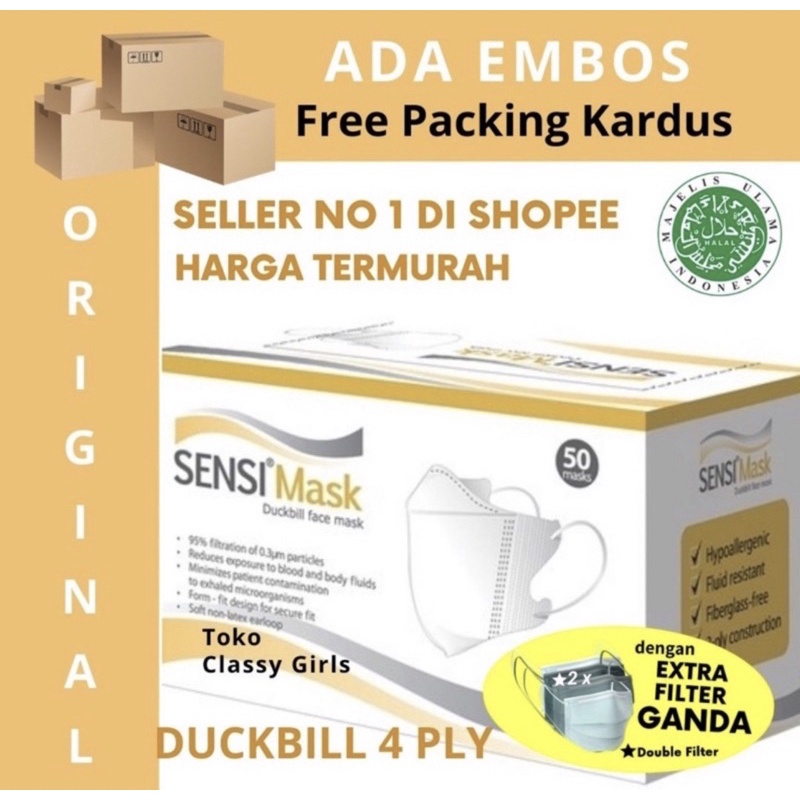 Jual Masker DUCKBILL SENSI isi 50 lembar , SENSI MASK DUCKBILL 50 pcs ... Jual Masker DUCKBILL SENSI isi 50 lembar , SENSI MASK DUCKBILL 50 pcs ...