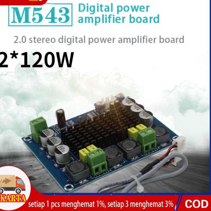 Jual Baru Hemat M543 Kit Power Amplifier Class D TPA3116D2 2x120W Stereo Subwoofer XH-M543 ...