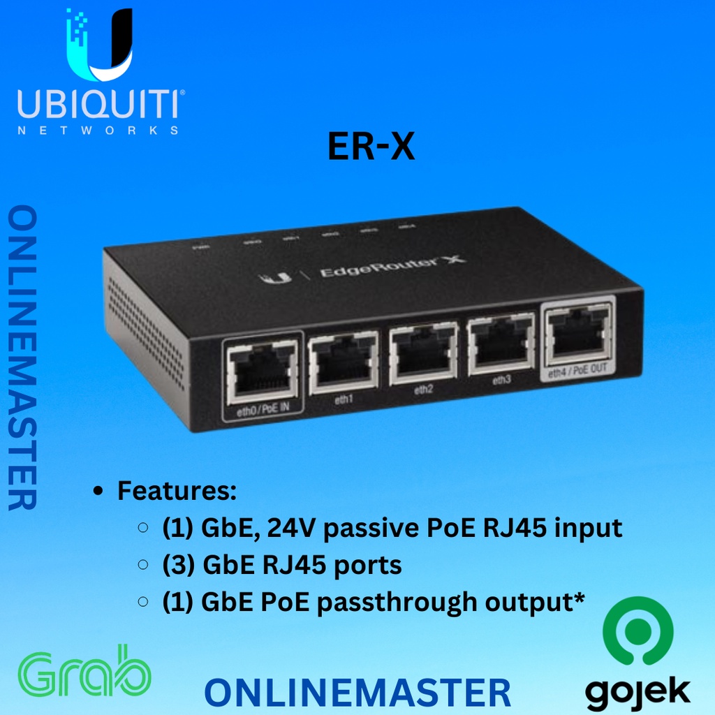 Jual Ubiquity Edge Router X 5 port ER-X | Shopee Indonesia