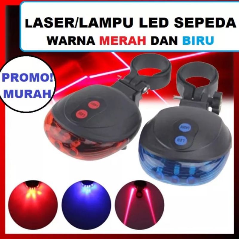 Jual Lampu Sepeda Belakang LED Laser - Lampu Laser Sepeda LED/lampu ...