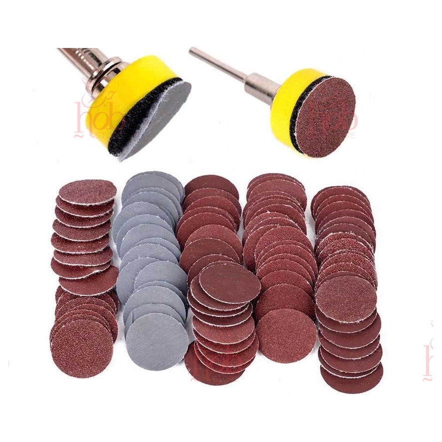 Jual Amplas Poles Kasar Halus Bulat 100 pcs + Mata Bor Polishing Fiber ...