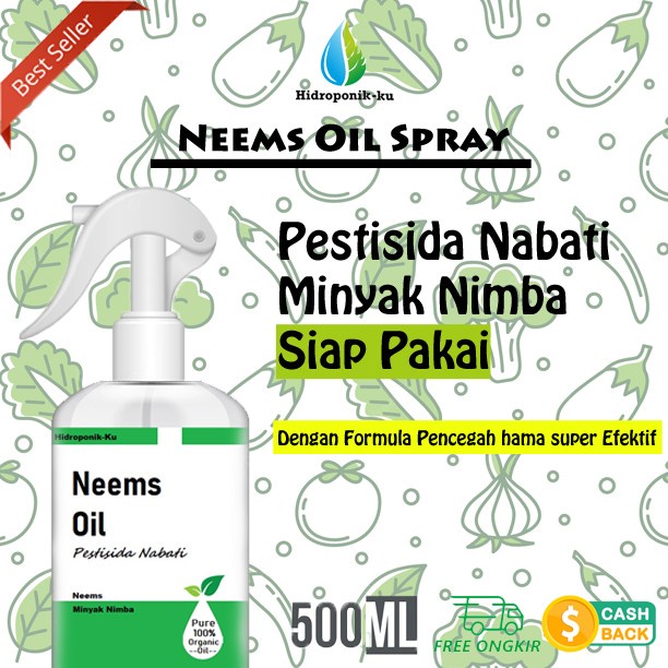 Jual Neem Oil Pestisida Nabati Spary 500 ml Minyak Mimba - Hidroponik ...