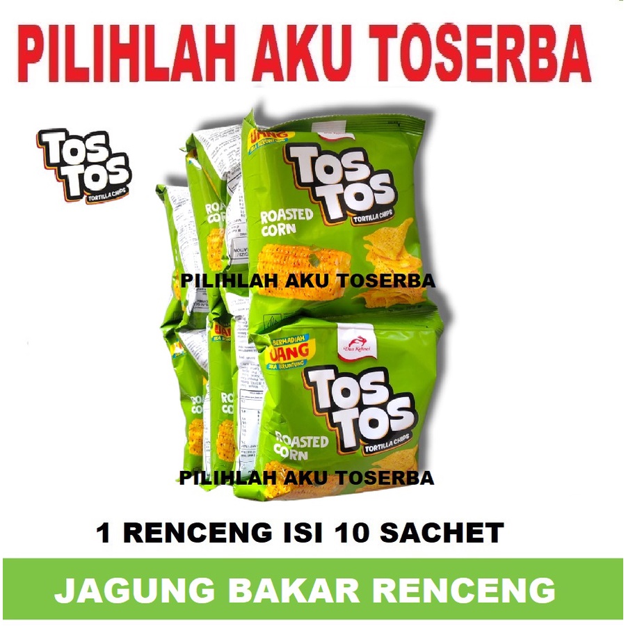 Jual TOSTOS Tortilla Chip JAGUNG BAKAR RENCENG - ( HARGA PER RENCENG ...