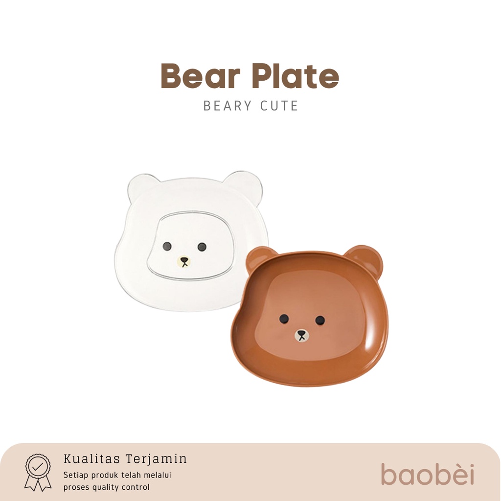 Jual BAOBEI - PIRING BERUANG AESTETIK LUCU / PIRING MAKAN ANAK LUCU ...