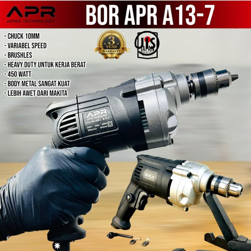 Jual APR Bor Listrik Impact Drill Body Baja 1Omm Mesin Bor Beton Kayu ...