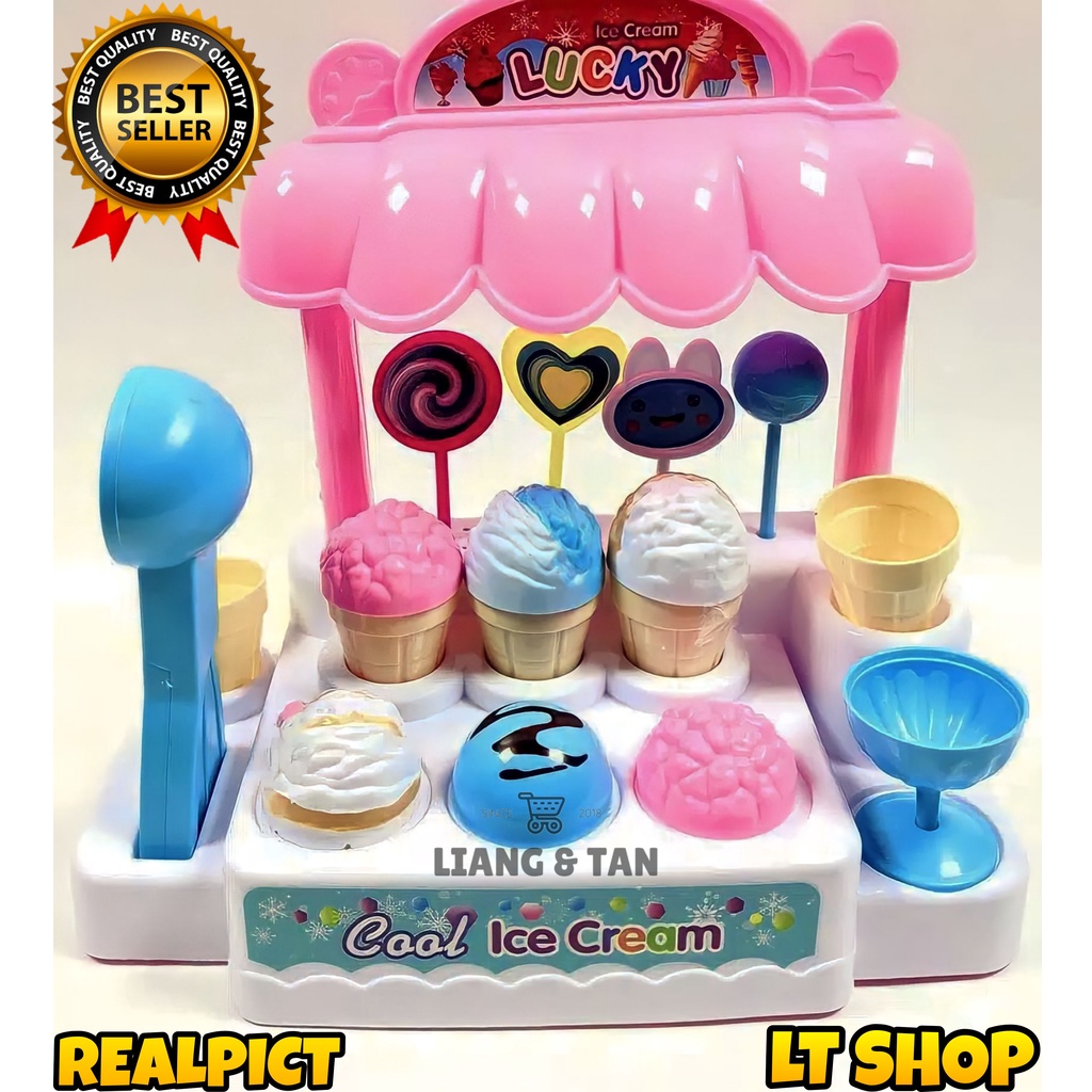 Jual ( BISA COD ) PROMO Mainan Anak Ice Cream Shop / Mainan Es Krim ...