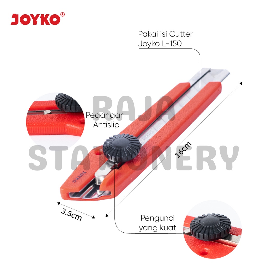 Jual CUTTER JOYKO BESAR L-500 L-150 SILET PEMOTONG KERTAS KATER POTONG ...