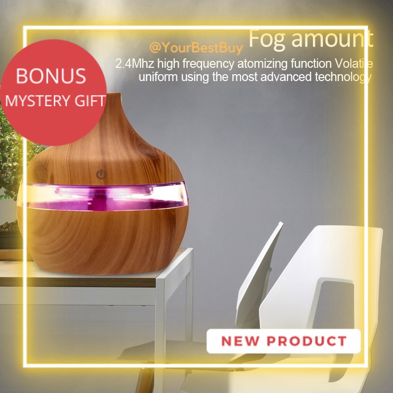 Jual Humidifier Diffuser Aromaterapi Ultra Quiet Design With 7 Night ...