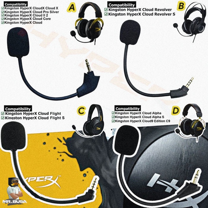 Jual Mic HyperX Revolver Alpha S Cloud9 Cloud X Pro I II 1 2 Core ...