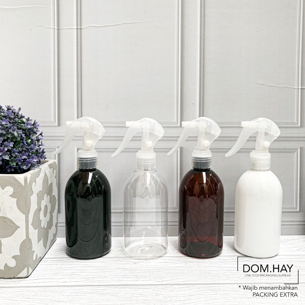 Jual 250ml Oval Botol Trigger Spray Clear Plastik PET Botol Semprot Tanaman Handsanitizer ...