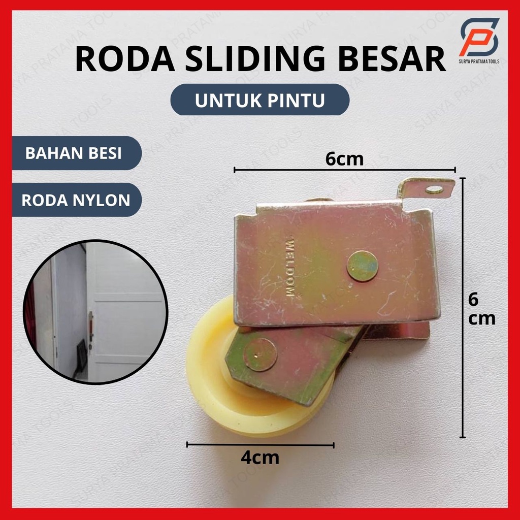 Jual Roda Sliding Pintu / Roda Geser Pintu Kecil Besar / Door Sliding ...