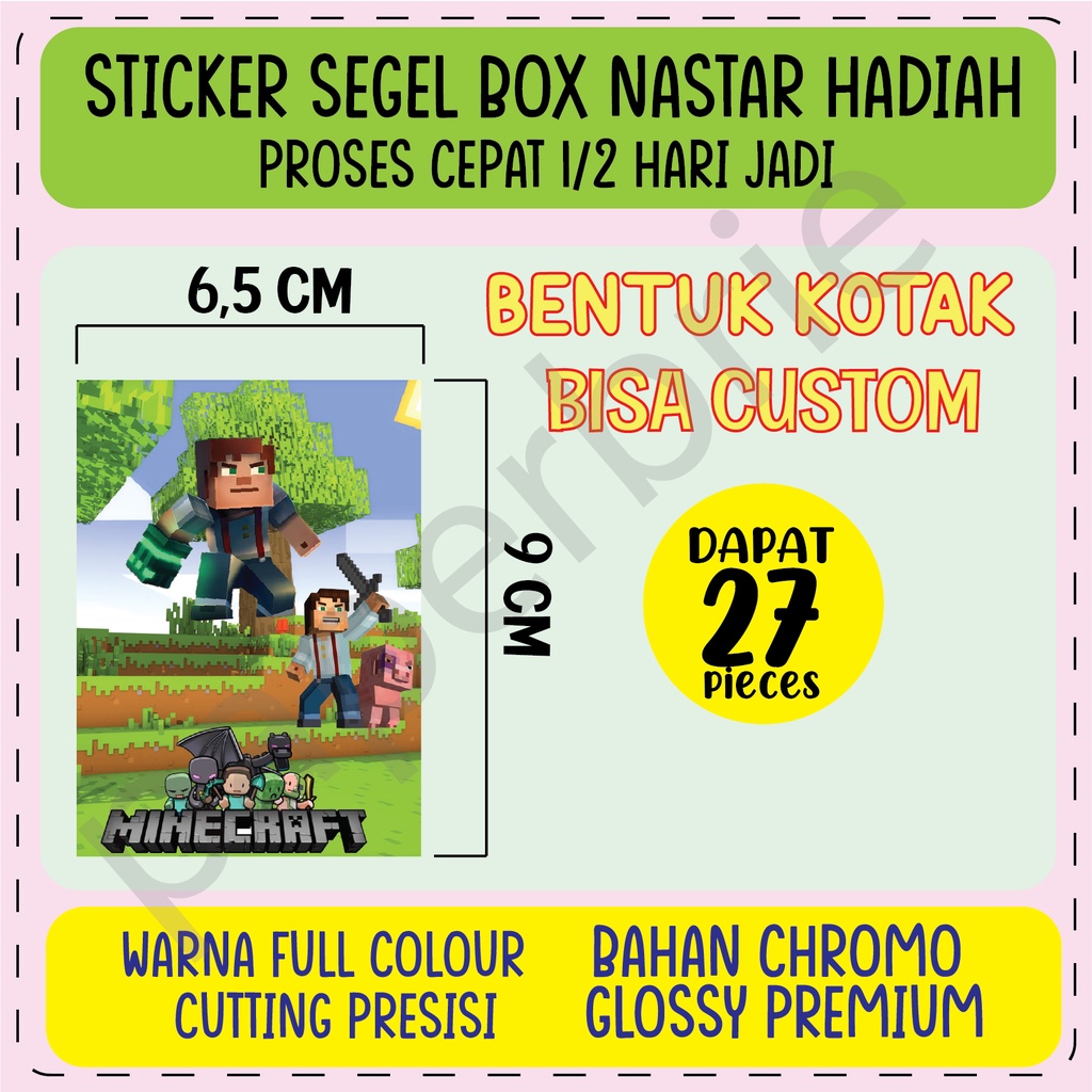 Jual Stiker Segel Custom Makanan – Sticker Seal Toples, Dus, Cookies ...