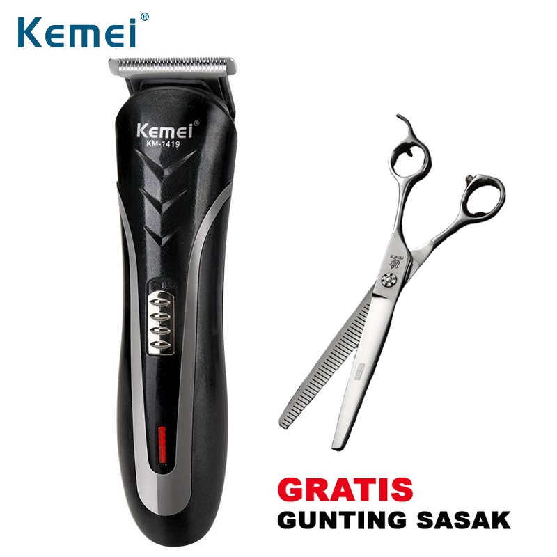 Jual Kemei - KM-1419 Mesin Cukur Rambut Kemei Clipper 3 in 1 Alat Cukur Rambut Charger Gratis ...