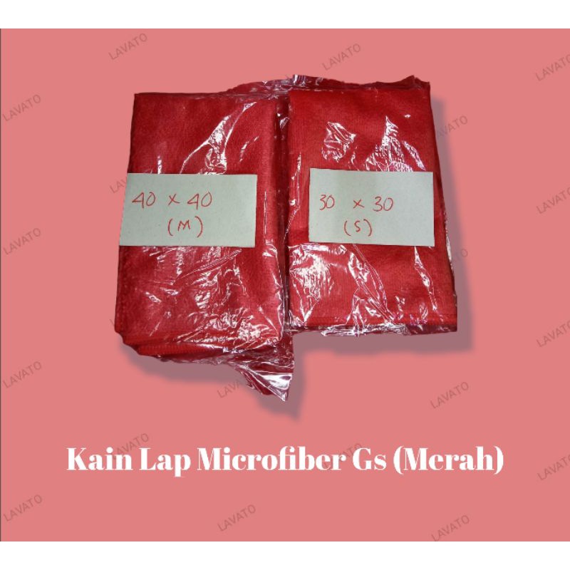 Jual Kain Lap Microfiber GS Warna Merah | Shopee Indonesia