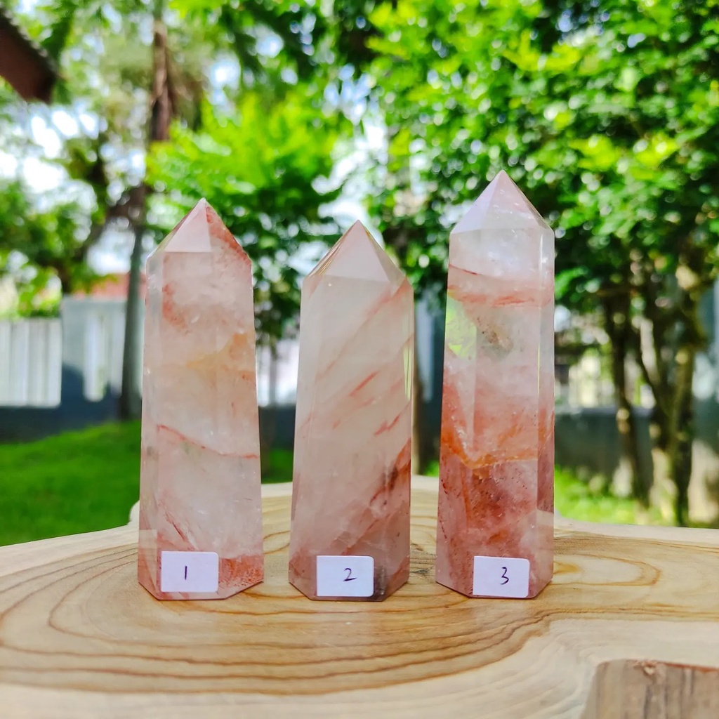 Jual Fire Red Quartz Natural Healing Crystal Cleansing Stone Energy ...