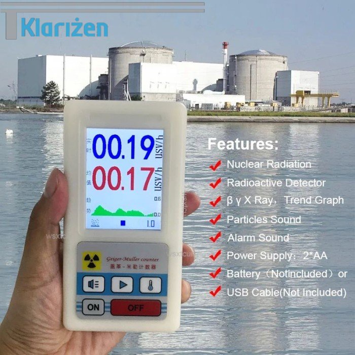 Jual Geiger Counter Alat Pendeteksi Radiasi Nuklir Nuclear Radiation ...
