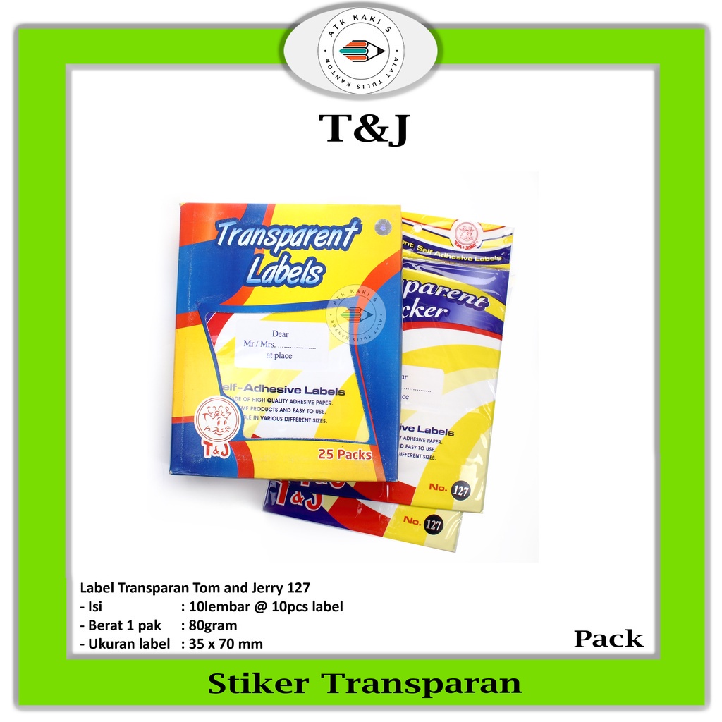 Jual TOM & JERRY - Label Undagan Transparant No.127 - Pad | Shopee ...