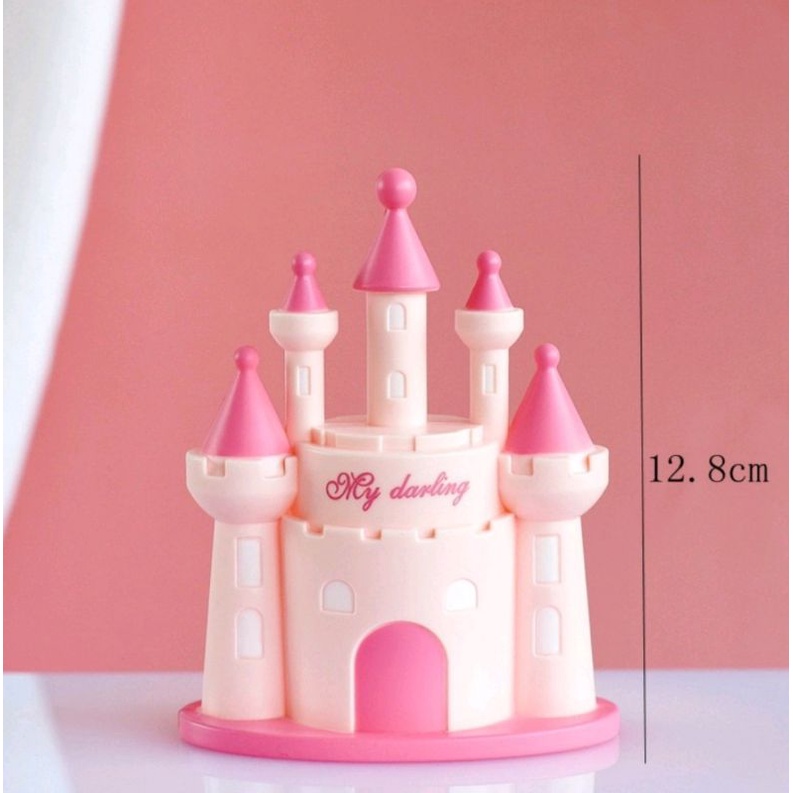 Jual Topper Kue Cupcake Desain Istana Putri Pangeran Untuk Dekorasi ...