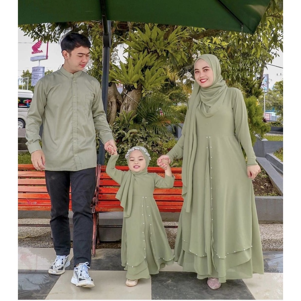 Jual Sarimbit Keluarga 2023 Lebaran Baju Couple Keke Myesha Series ...