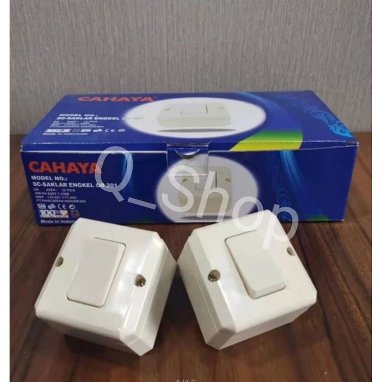 Jual Saklar Engkel OB CAHAYA SC - 201 / Saklar Tempel CAHAYA SNI ...