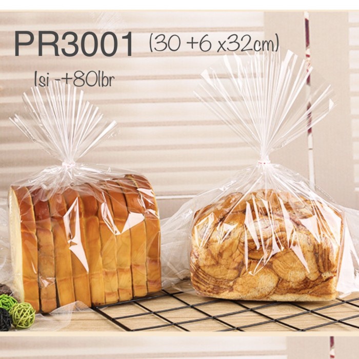 Jual Plastik Polos Bening Roti Tawar PR3001 Roti Sobek dll | Shopee ...