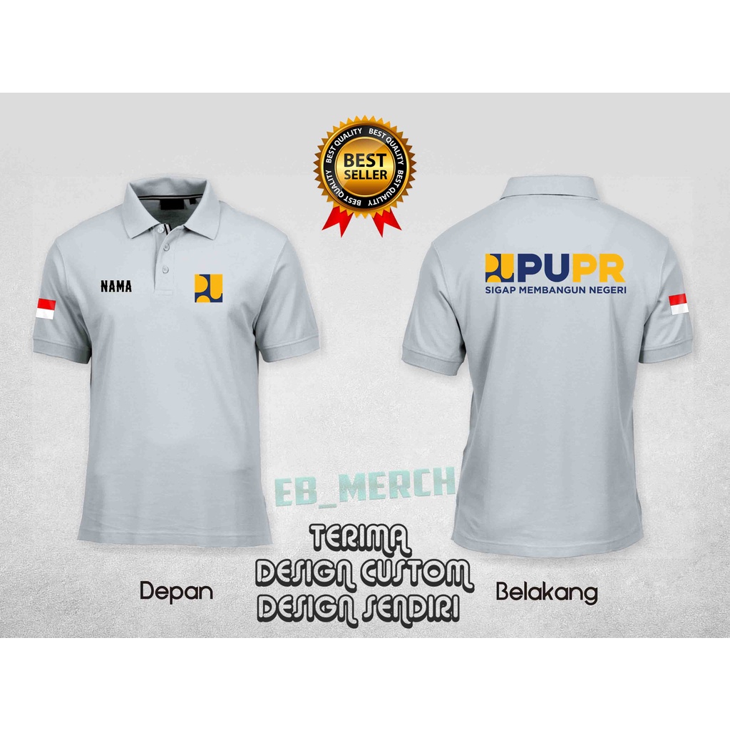 Jual KAOS POLO RAPI KAOS KERAH KEMENTRIAN PUPR KEREN PRIA WANITA ...