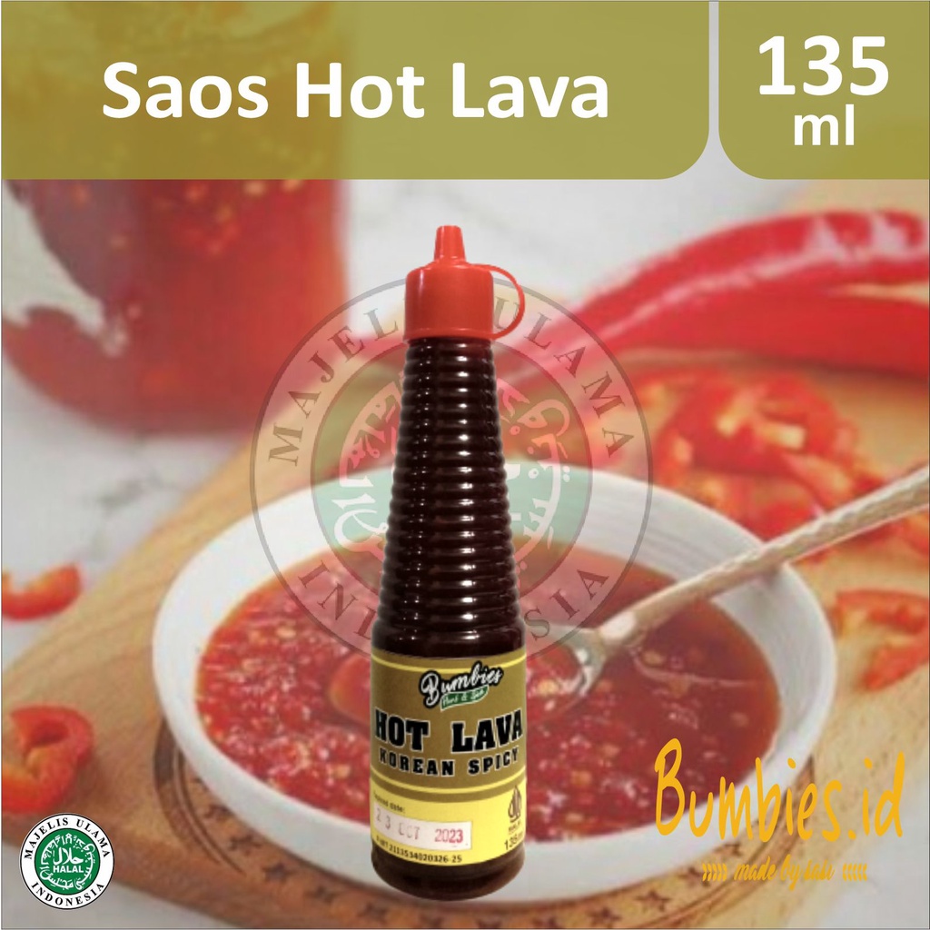 Jual Saus Hot Lava Bumbies Condimentn 135ml HALAL | Saus Pedas | Korean Spaicy Sauce | Saos ...