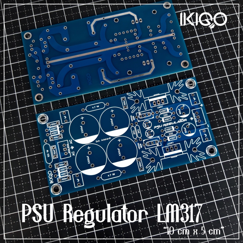 Jual PCB PSU Regulator Simetris CT 15V LM317 LM337 Anistardi Double ...