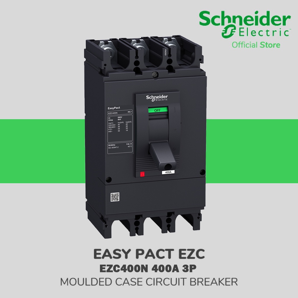 Jual SCHNEIDER MCCB EZC400N 3P 400A EZC400N3400N | Shopee Indonesia