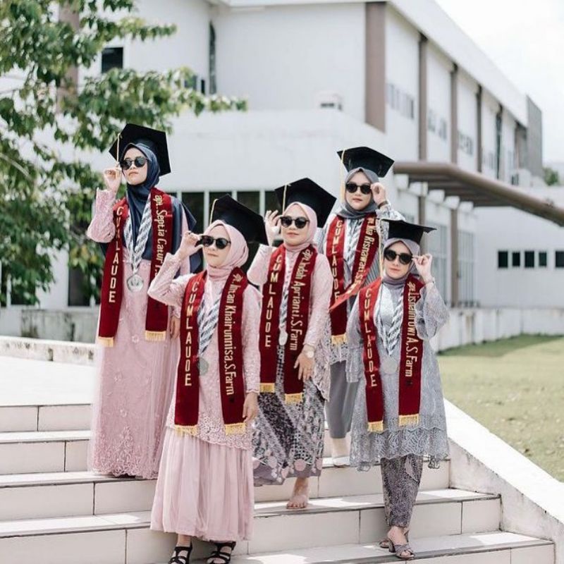 Jual SELEMPANG WISUDA KALUNG 2 BARIS BORDIR / 2 LETAK BORDIR Selempang ...