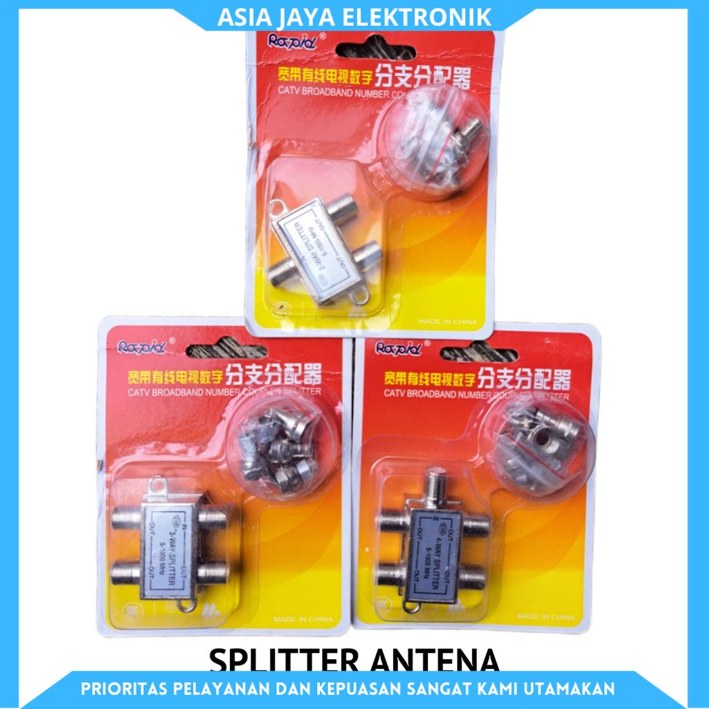 Jual SPLITTER TV Alat Untuk Pararel Antena TV Sambungan Kabel Antena ...