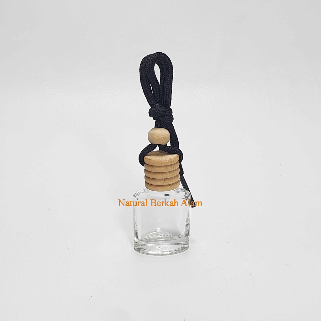 Jual Botol Parfum Gantung 7 Ml Kotak Circle Tutup Kayu Bulat / Botol ...