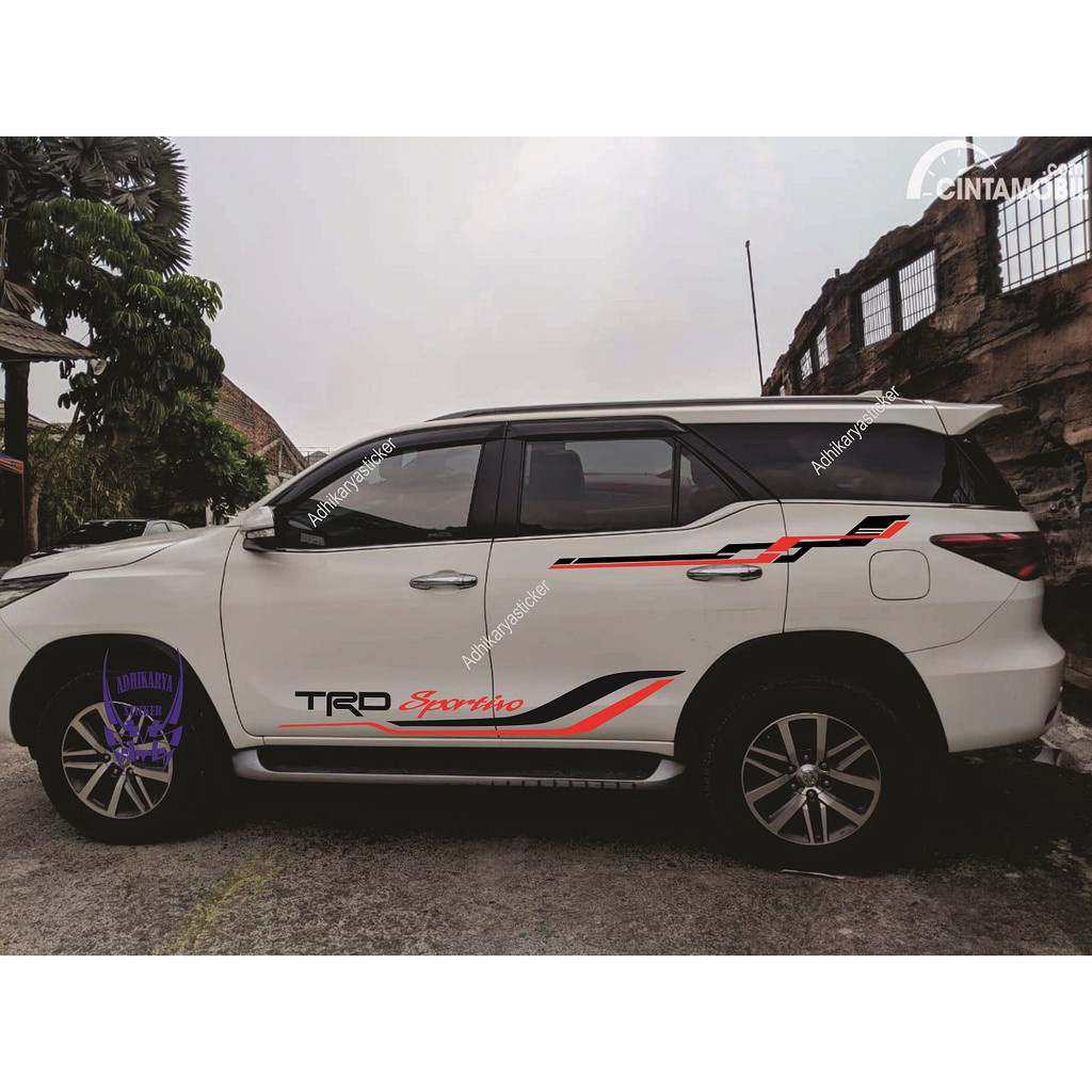 Jual STIKER MOBIL FORTUNER stiker mobil fortuner cutting stiker ...