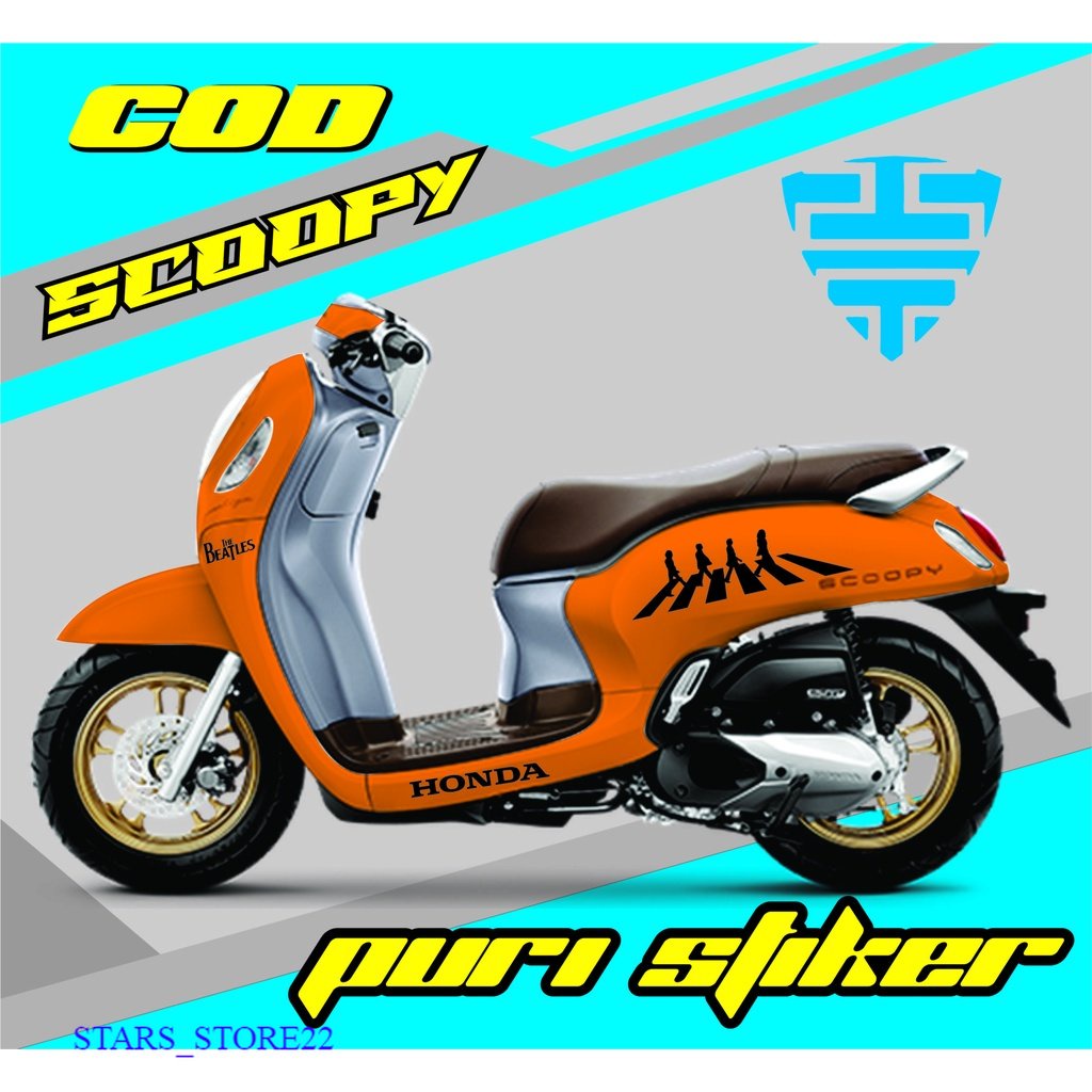 Jual STIKER CUTTING SCOOPY THE BEATLES 1 STIKER MOTOR SCOOPY ALL VARIAN ...