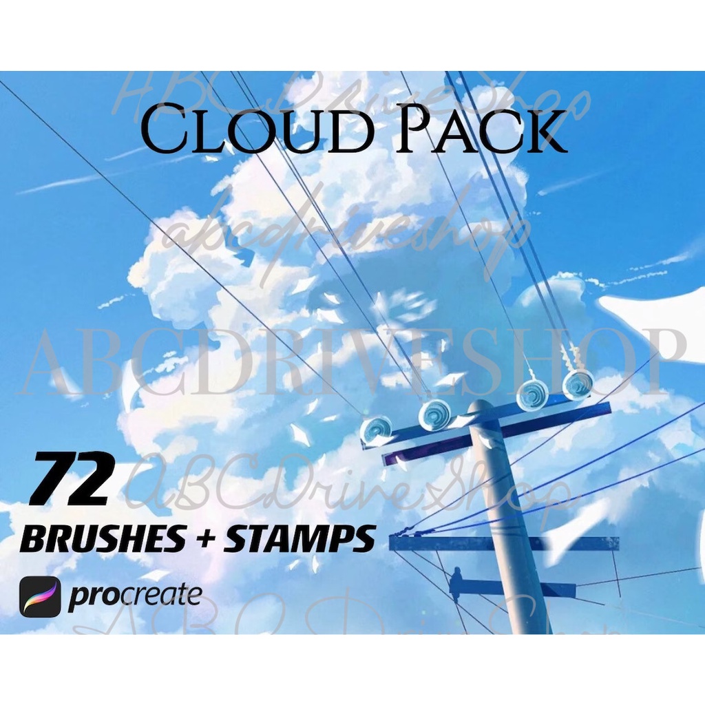 Jual Procreate Brush - 72 Cloud Pack Brushes | Shopee Indonesia