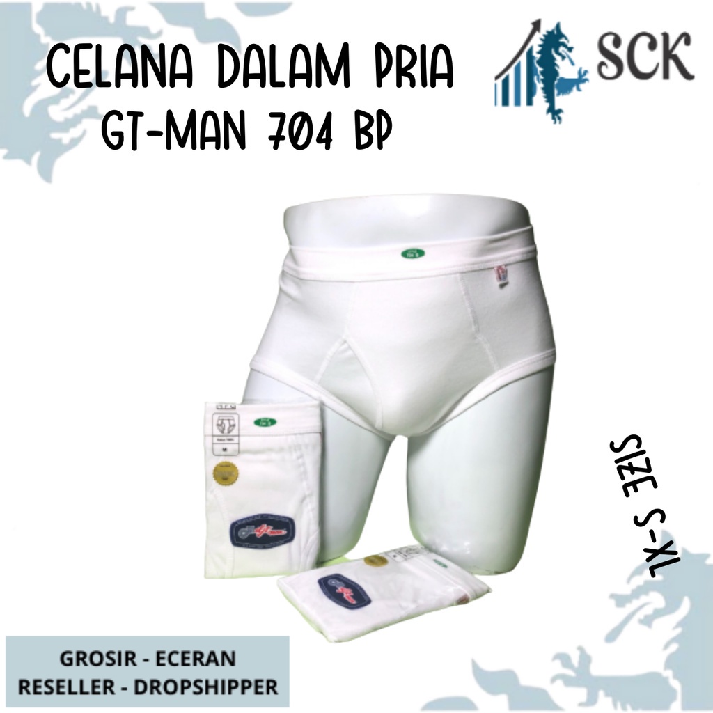 Jual CD GT-MAN 704 BP PUTIH / Celana Dalam GT MAN 704 Anti Selip ...