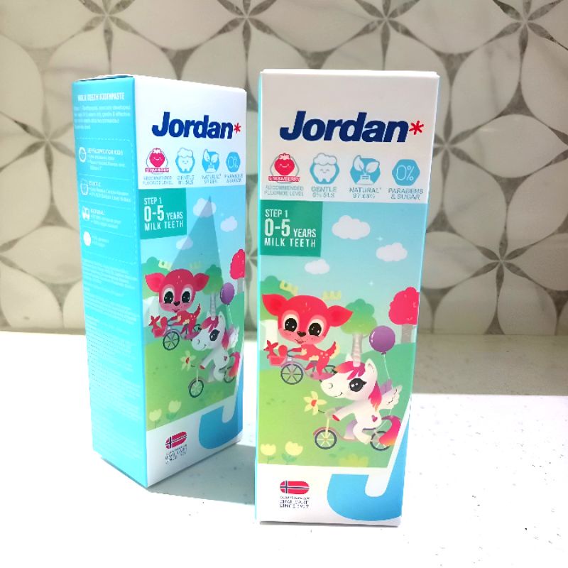 Jual JORDAN KIDS TOOTHPASTE / JORDAN PASTA GIGI STEP 1 (0-5thn) & STEP ...