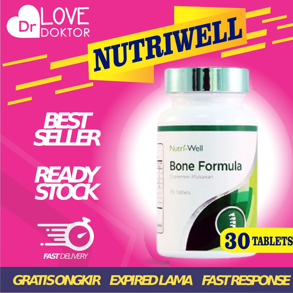 Jual NUTRIWELL NUTRI WELL BONE FORMULA OSTEOPOROSIS TULANG GIGI GUSI ...