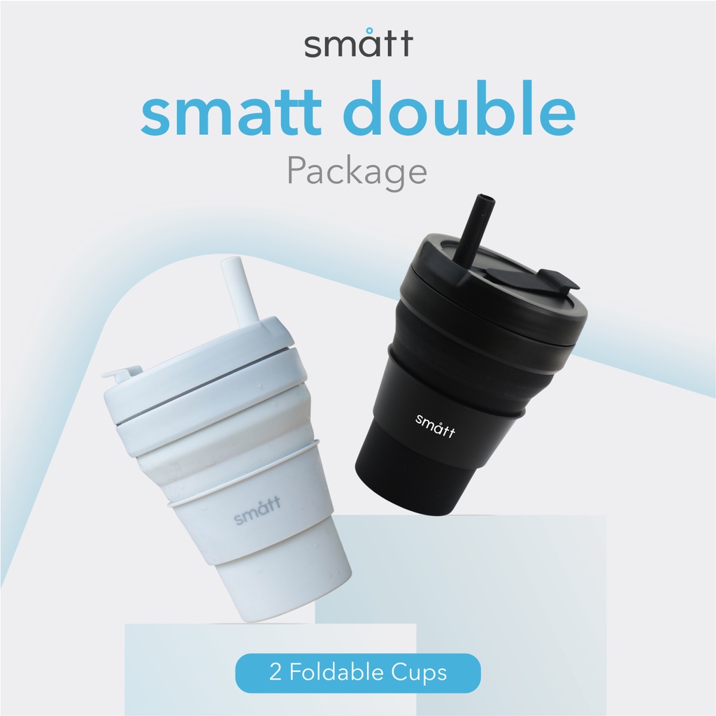 Jual Smatt Double Package - Smatt Foldable Cup 2PCS | Shopee Indonesia