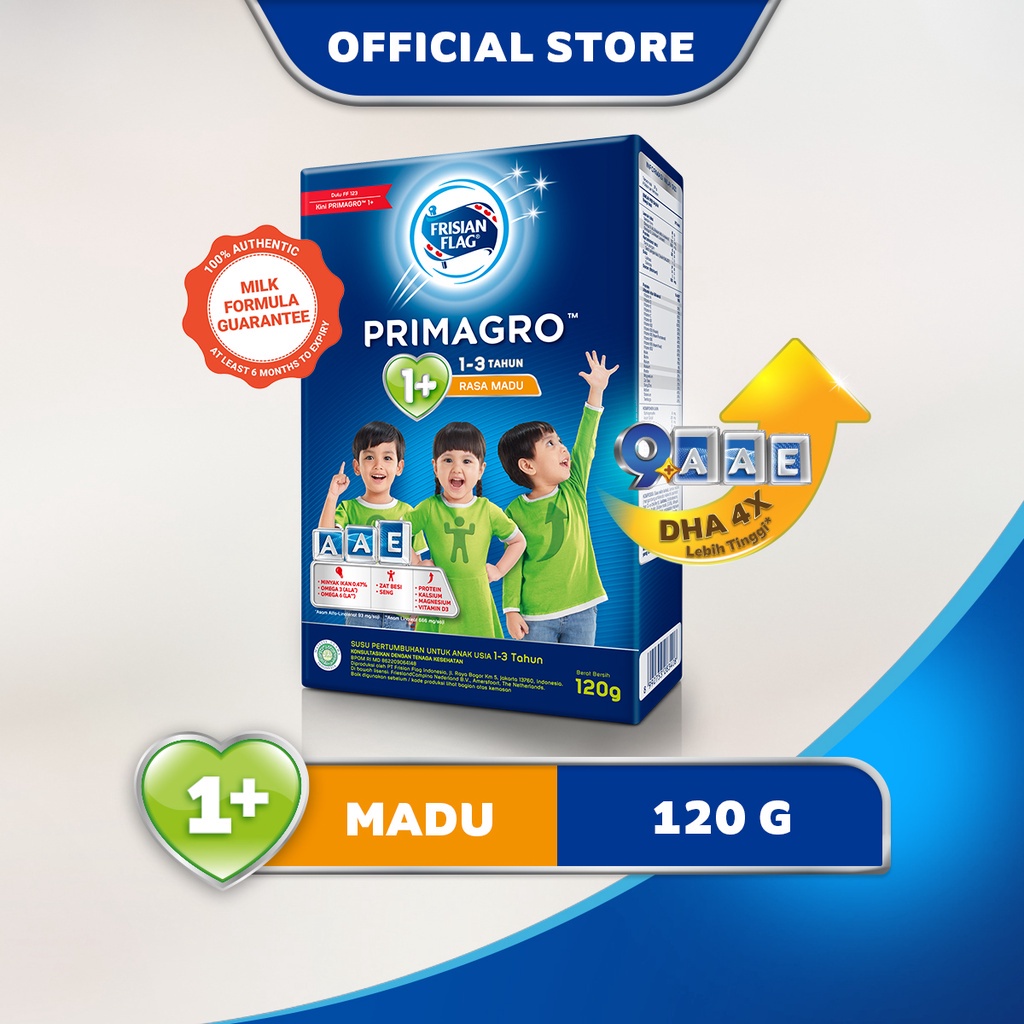 Jual PROMO Susu Frisian Flag Primagro 1+ 120gr / Susu Anak 1 2 3 Tahun ...
