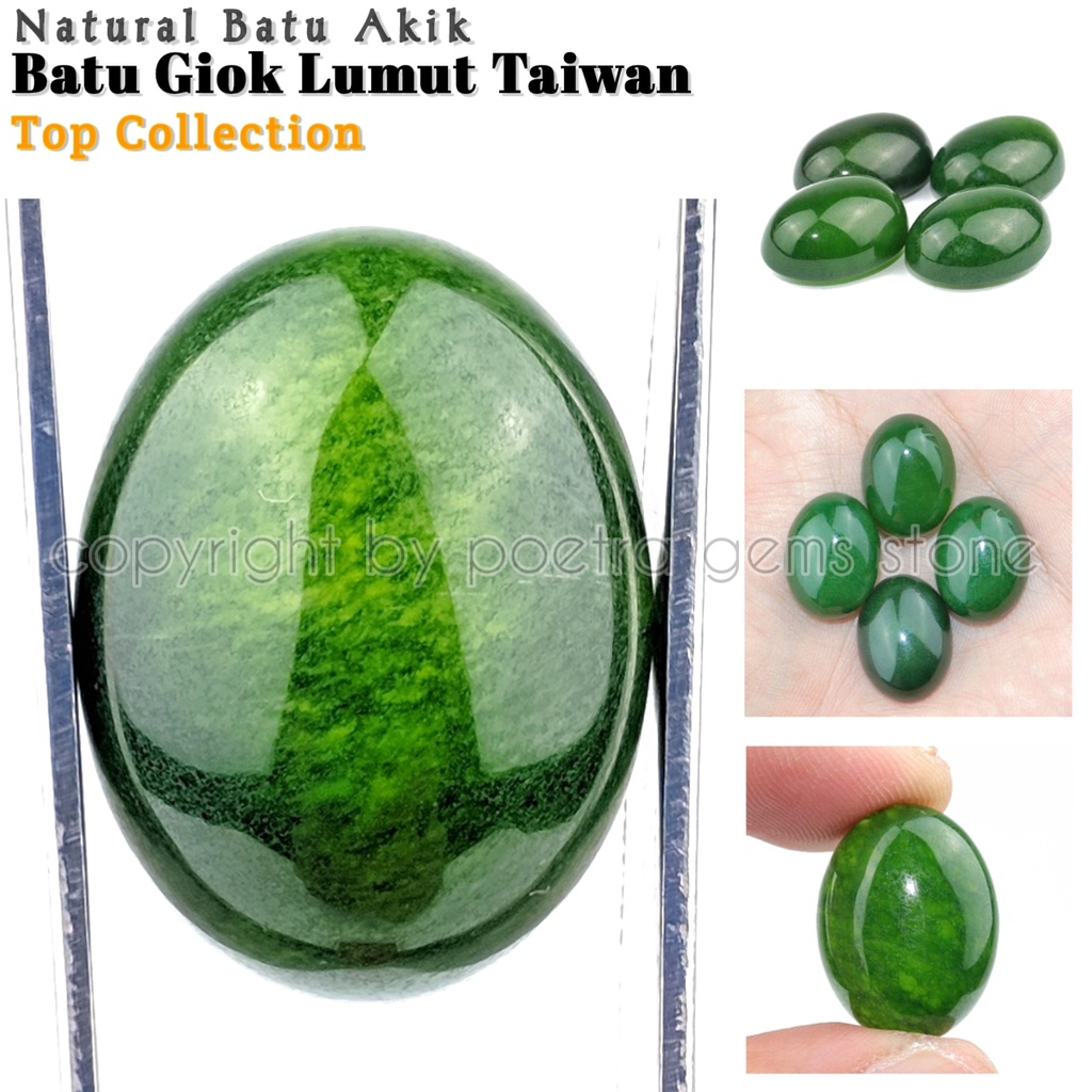 Jual Natural Batu Giok Jade It Jade Lumut Taiwan Original | Shopee ...