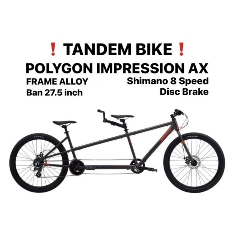 Jual Sepeda 27,5 inch POLYGON TANDEM Impression AX | Shopee Indonesia