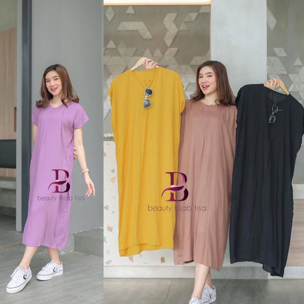 Jual DASTER LONG BUSUI POLOS RESLETING MODEL TEERBARU RAYON PREMIUM ...